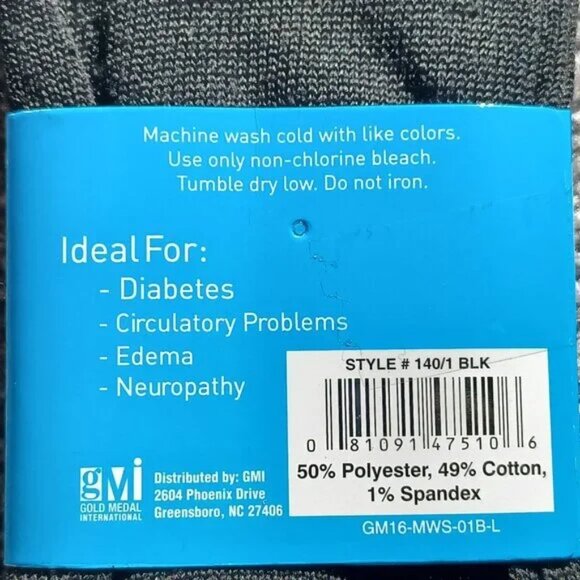 Gold Medal | Accessories | Gold Medal Wellness Diabetes Socks L | Poshmark